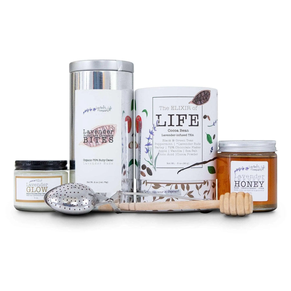 Lavender Tea Gift Set | Tea & Chocolate Gift Box | Lavender Life ...